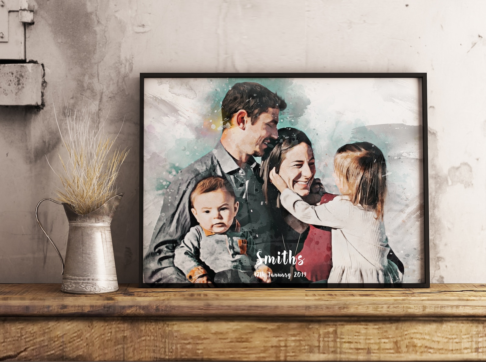 Personalised Digital Art Print Custom Portrait | Etsy UK