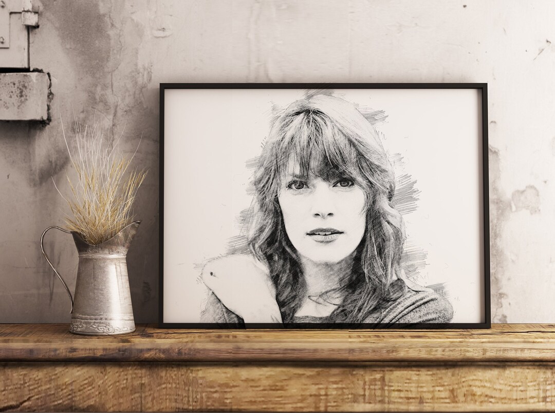 Personalised Digital Art Print | Custom Portrait |'pencil' Style | Wall ...