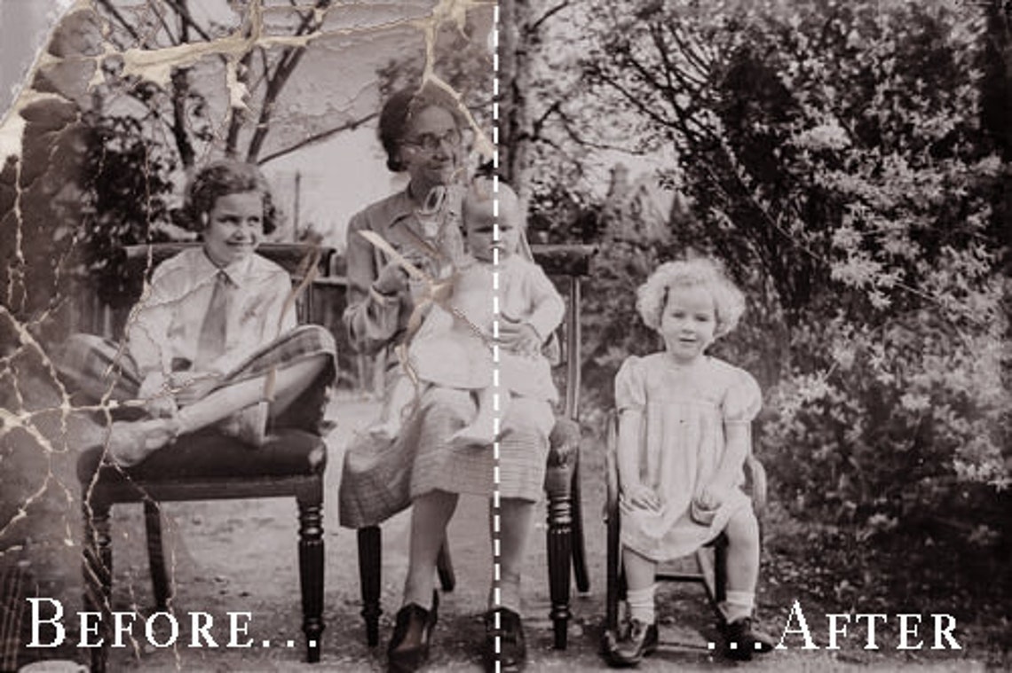 Old Photo Restoration Old Photo Enhancement Online Restore - Etsy UK