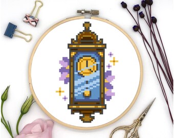 Cross Stitch Clock - Etsy