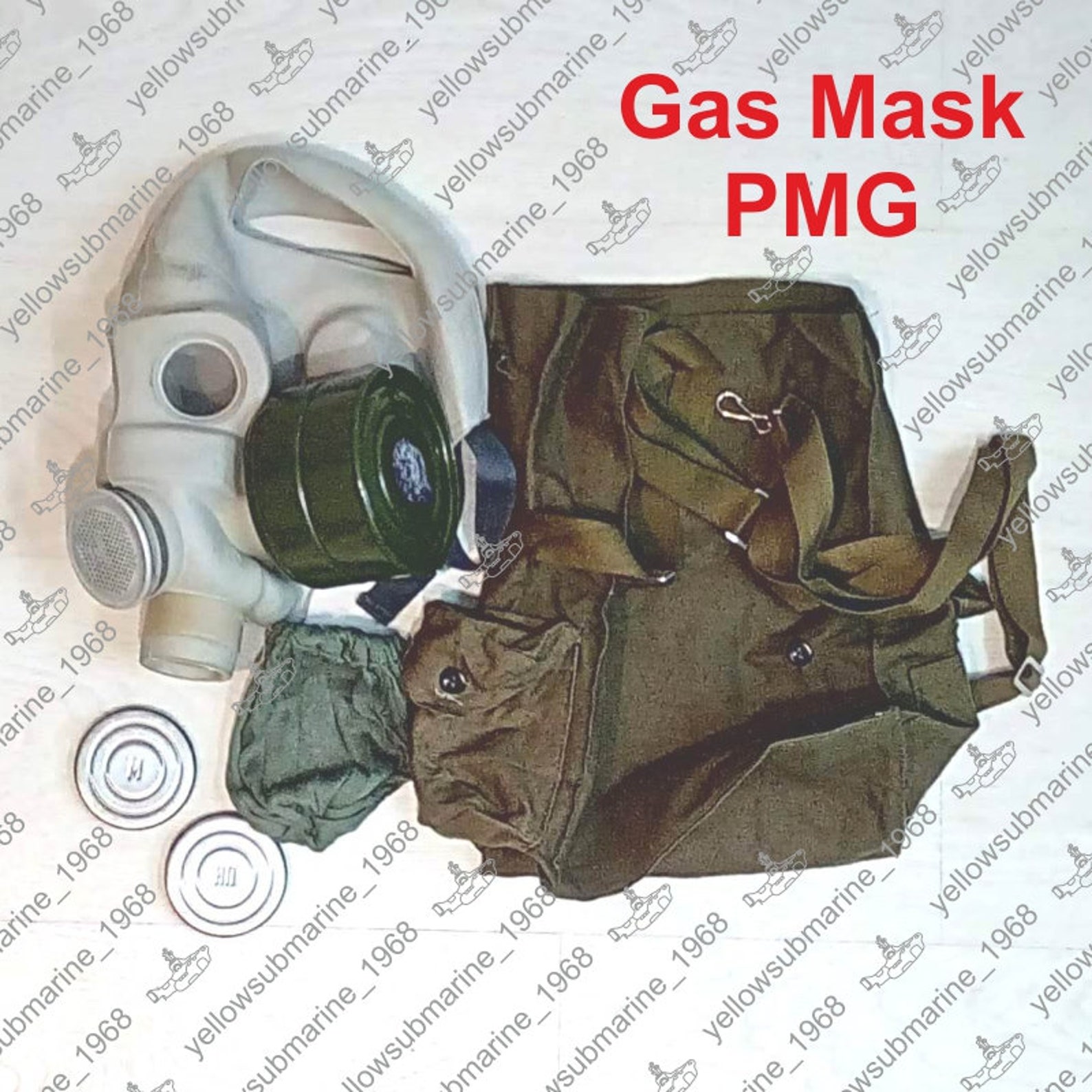 Vintage Soviet Russian USSR Military PMG Gas Mask original | Etsy