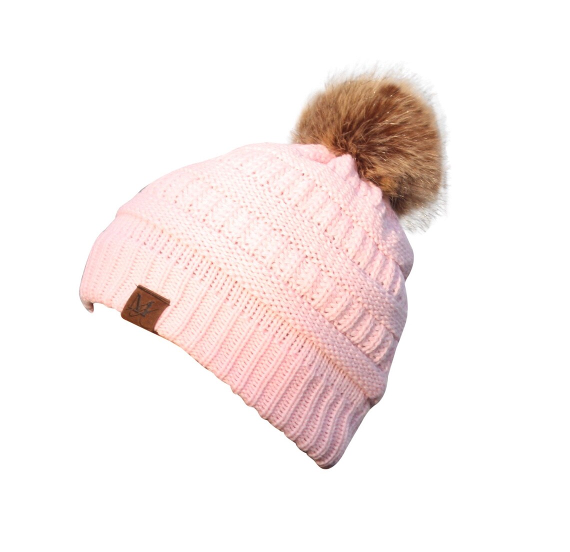 Satin Lined M/L High End Beanie Hat With Faux Fur Pom and a - Etsy