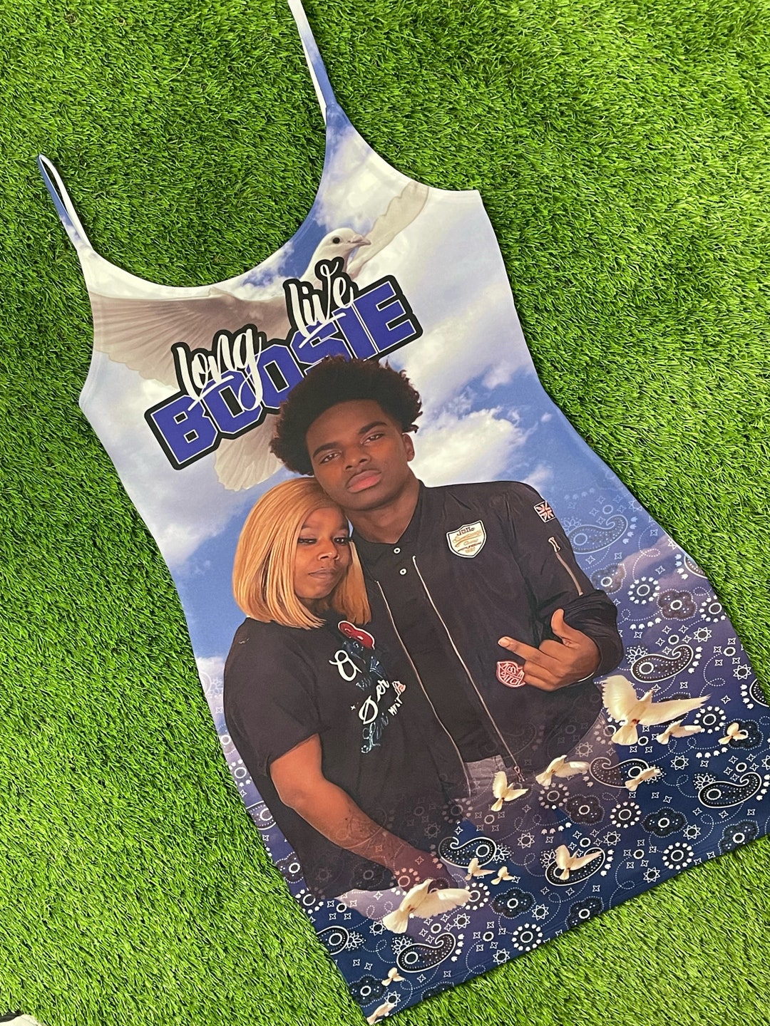 QUALITY Custom 3D Allover Sublimation Photo Body Con Dress - FRONT ...