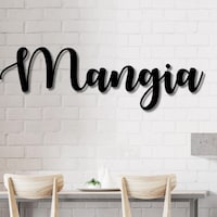 Script MANGIA Mangia Sign, Italian Chef, Italian Kitchen Wood Sign- 26 ...