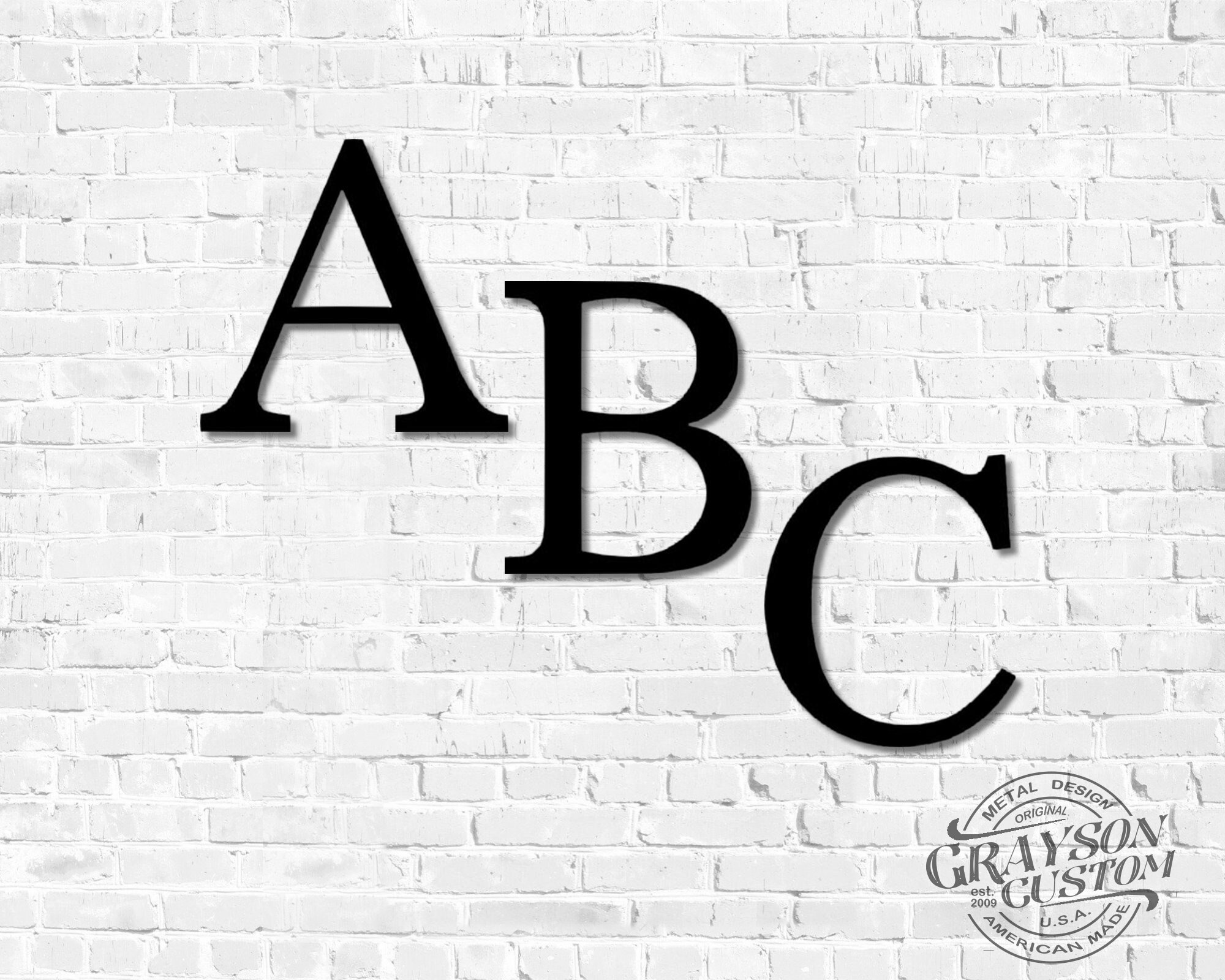 Large Metal Letter Modern Farmhouse Decor Rustic Metal | Etsy