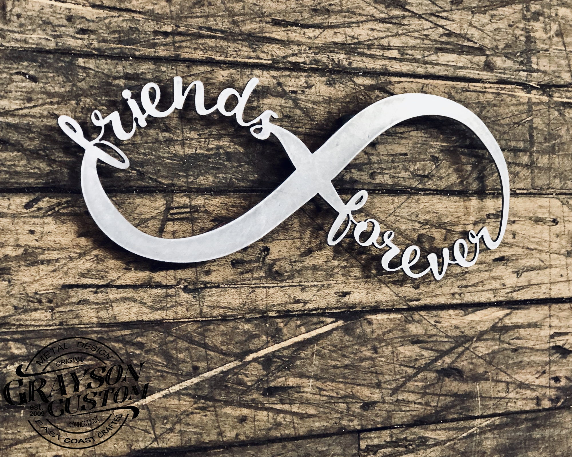 Friends Forever Infinity Sign Metal Wall Art Wedding | Etsy