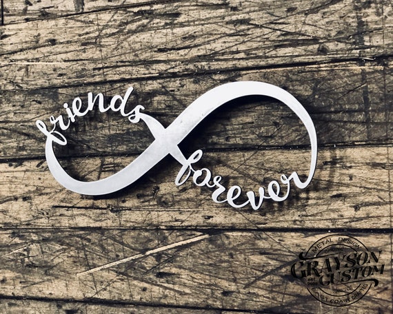 Friends Forever Infinity Sign Metal Wall Art Wedding | Etsy