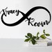 Custom Personalized Infinity Script Sign Metal Wall Art - Etsy