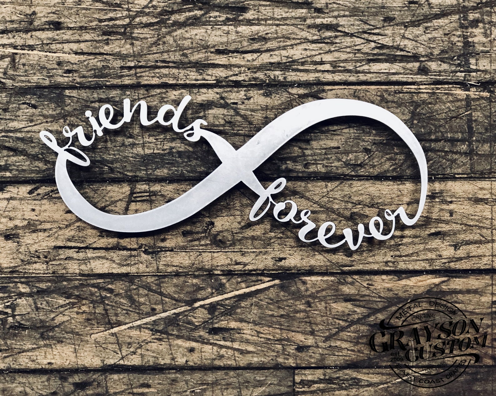 Friends Forever Infinity Sign Metal Wall Art Wedding | Etsy