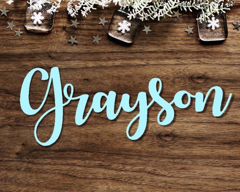 Personalized Name Script Metal Sign Custom Metal Sign | Etsy