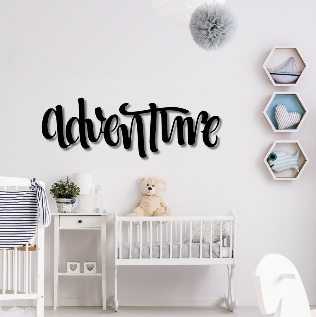 Adventure Word Sign Rustic Adventure Metal Sign - Etsy