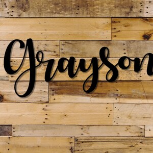 Personalized Name Script Metal Sign | Custom Metal Sign | Wedding ...
