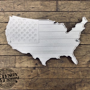 Custom 3 Layer Steel USA Flag Map - Our Unique 3 Layer Custom Flag ...