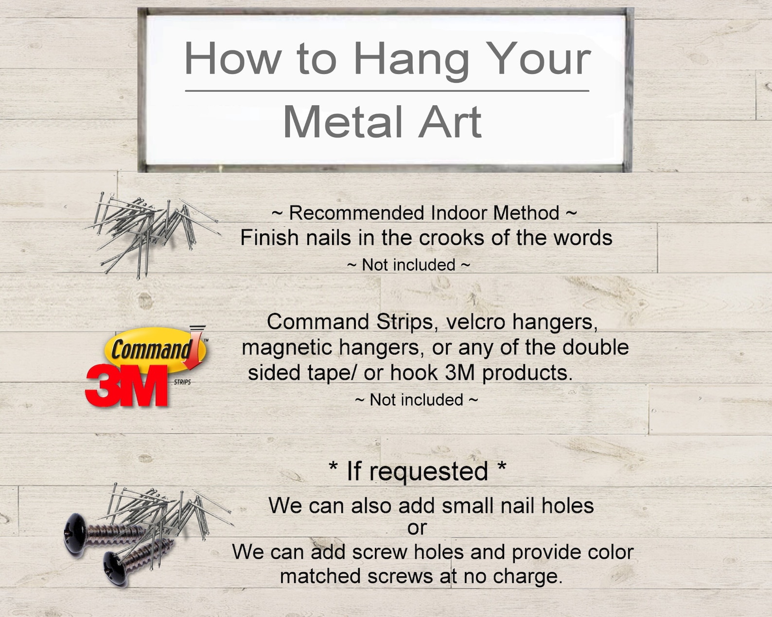 Custom Name Script Metal Sign Single Line Personalized Metal Sign ...