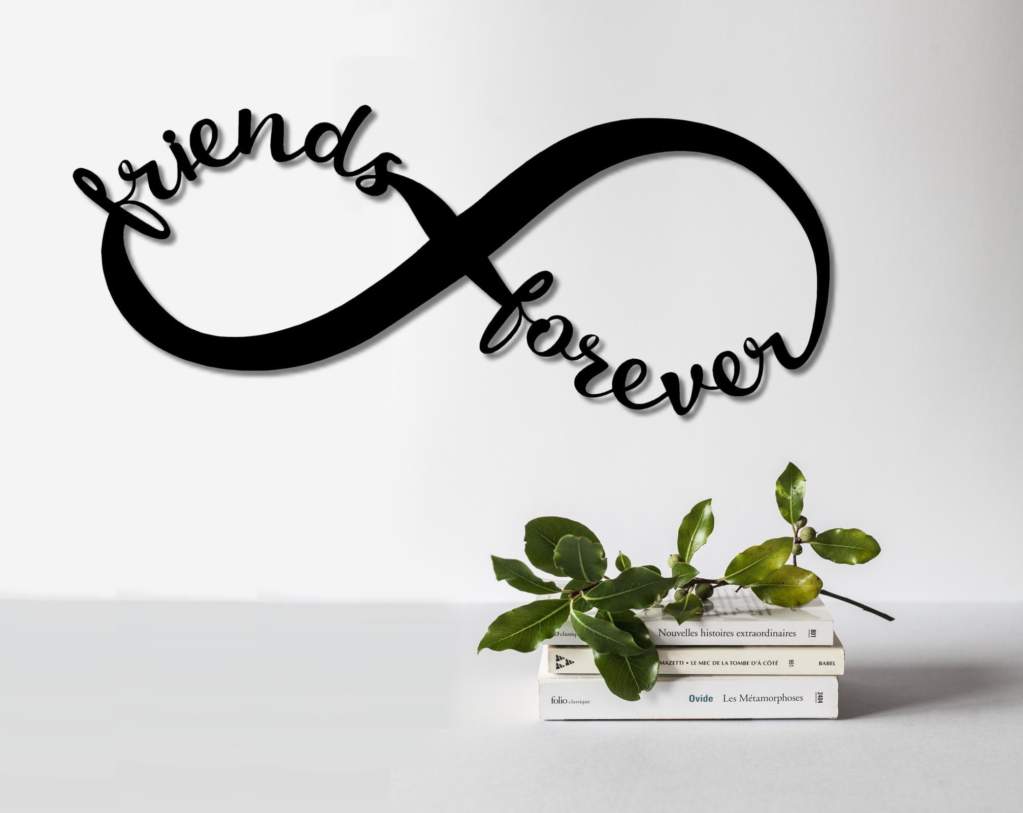 Friends Forever Infinity Sign Metal Wall Art Wedding | Etsy