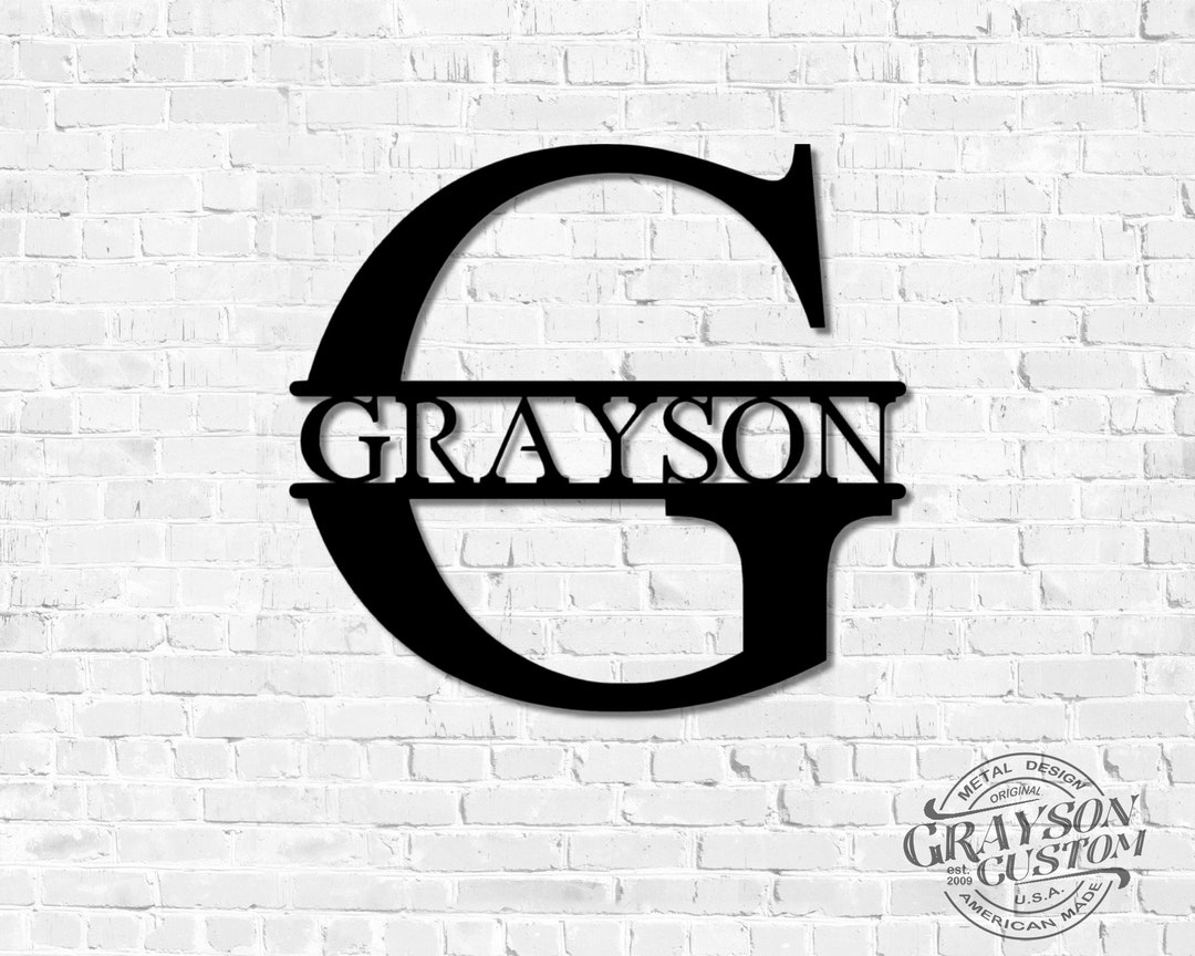 Personalized Custom Monogram Roman Name Sign Rustic Farmhouse Decor ...