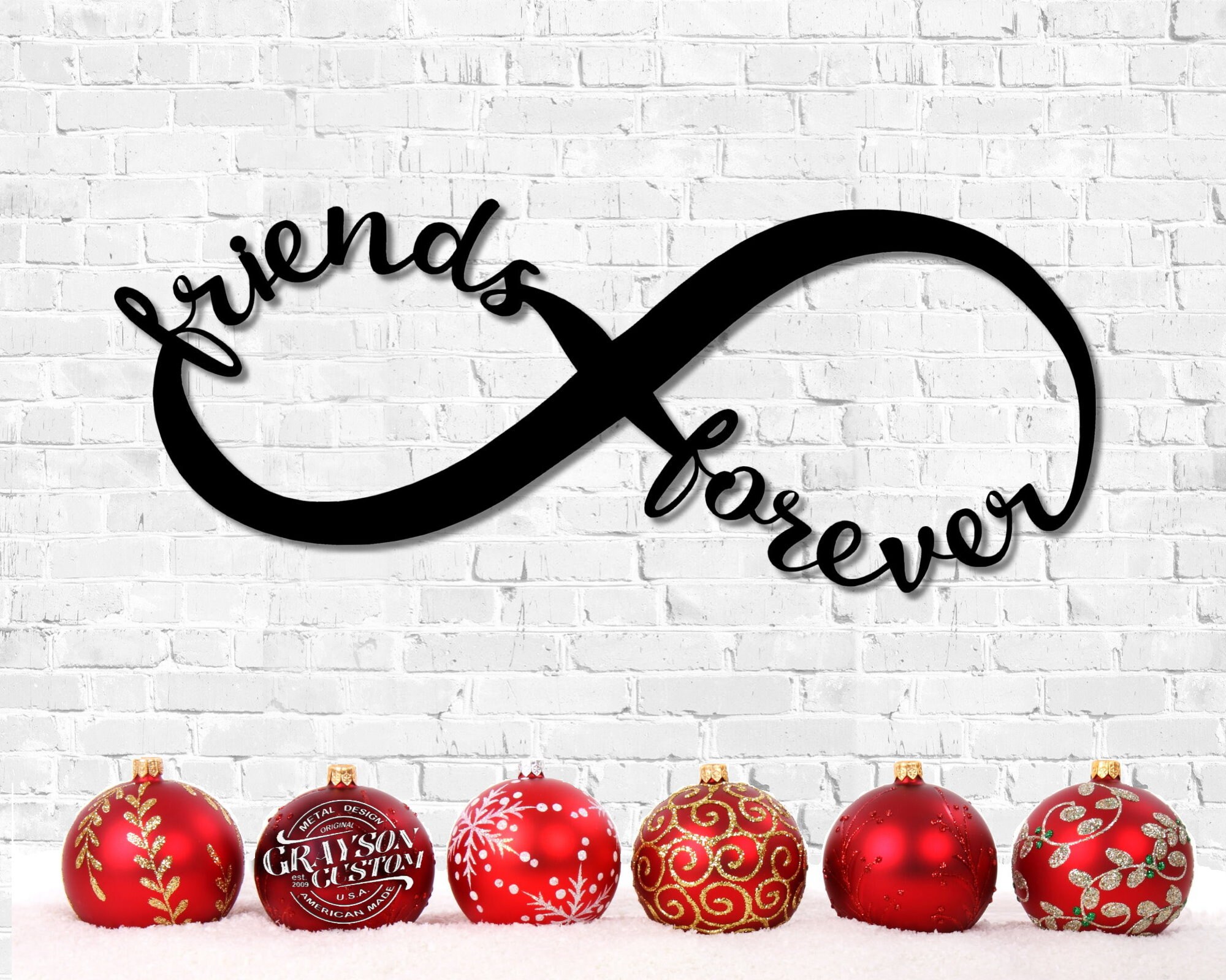 Friends Forever Infinity Sign Metal Wall Art Wedding | Etsy