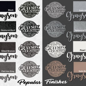 Personalized Name Script Metal Sign Custom Metal Sign - Etsy