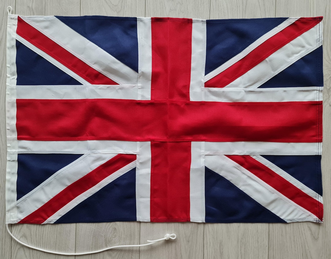 Union Jack Sewn Stitched Premium Flag 3x2ft Rope and Toggled Mod Approved Woven Flag Fabric ...