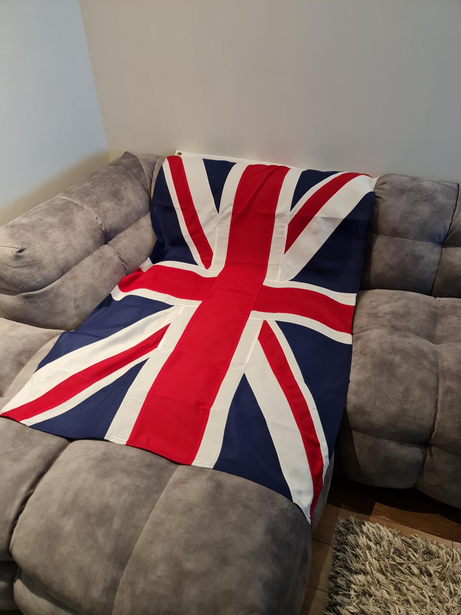 5x3ft Union Flag Great Britain Hand Sewn Made in UK Woven Mod Cotton ...