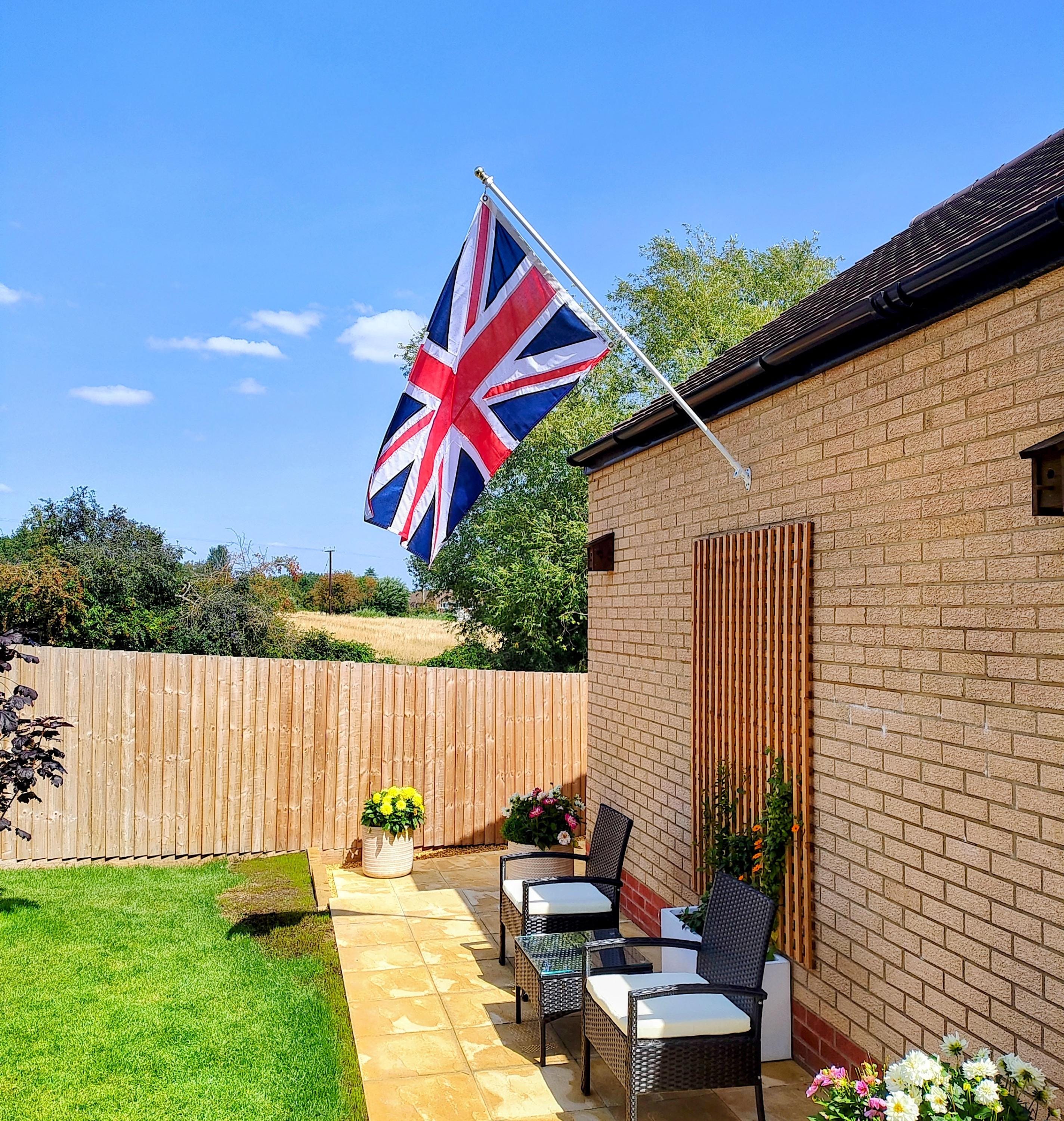 5x3ft Union Flag Great Britain Hand Sewn Made in UK Woven Mod Cotton ...