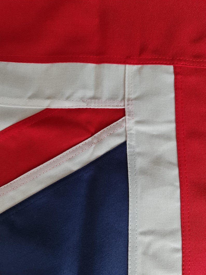 5x3ft Union Flag Great Britain Hand Sewn Made in UK Woven Mod Cotton ...