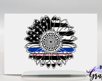 Police Sunflower Car Decal - Etsy