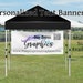 Custom Tent Banner, Personalized Banner for Business, Small Business ...