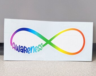 Neurodiversity Decal, Autism Awareness Infinity, Autism Awareness Decal ...