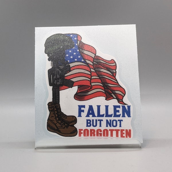 Fallen Soldier Memorial Decal - Etsy