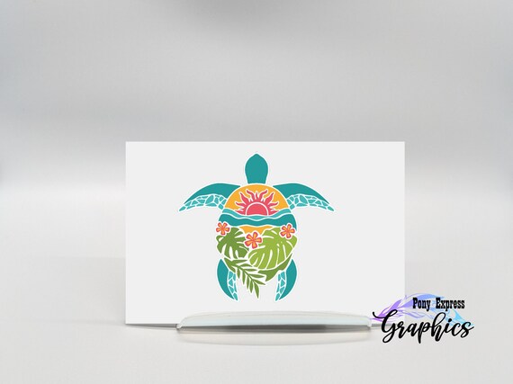 Leatherback Turtle Car Decal Turtle Gift for Her Sea Turtle - Etsy