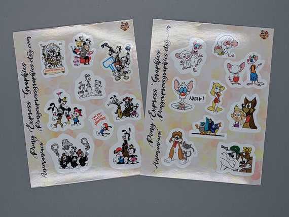 Animaniacs Sticker Sticker Sheet Bundle Pack Cartoon | Etsy