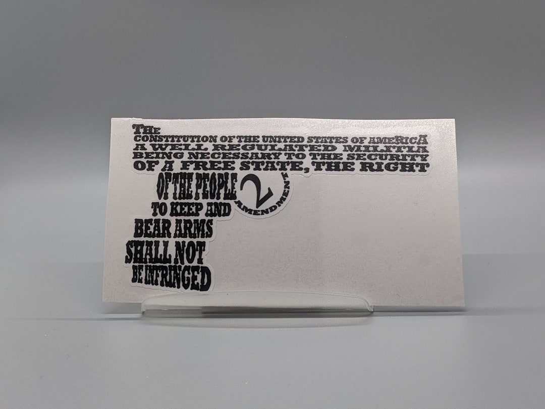 2nd Amendment Car Decal, Patriotic Sticker, Constitutional Rights ...