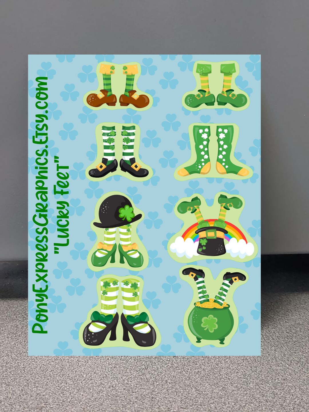 Leprechaun Sticker, Saint Patrick's Day Stickers, St Patty's Day ...