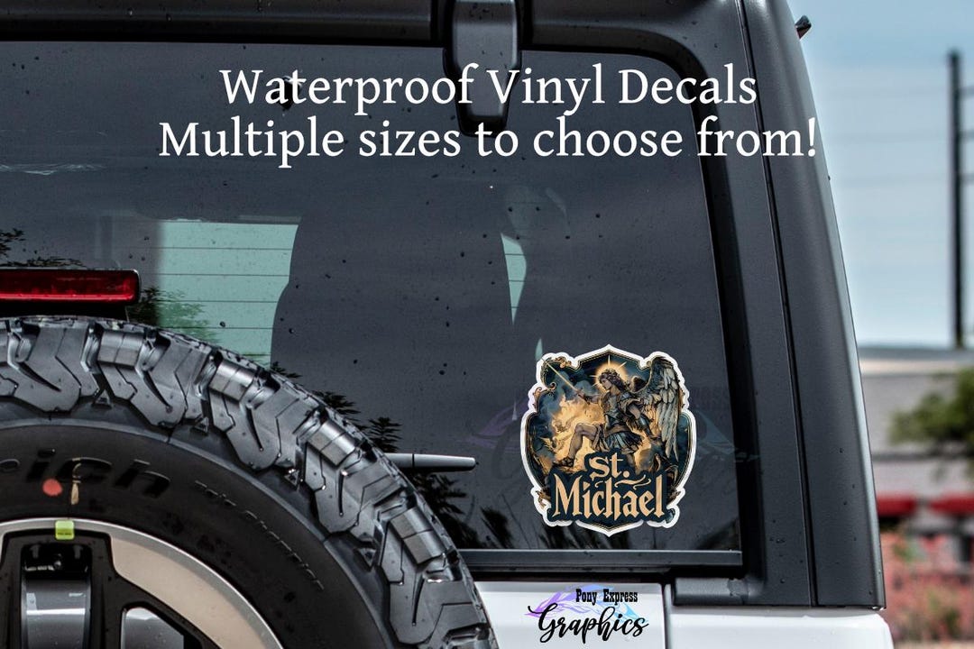 St Michael the Archangel Sticker for Laptop, Faith Stickers, Christian ...