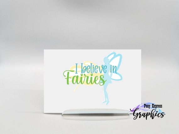 I Believe in Fairies Sticker Believe in Magic Car Decal Cute - Etsy