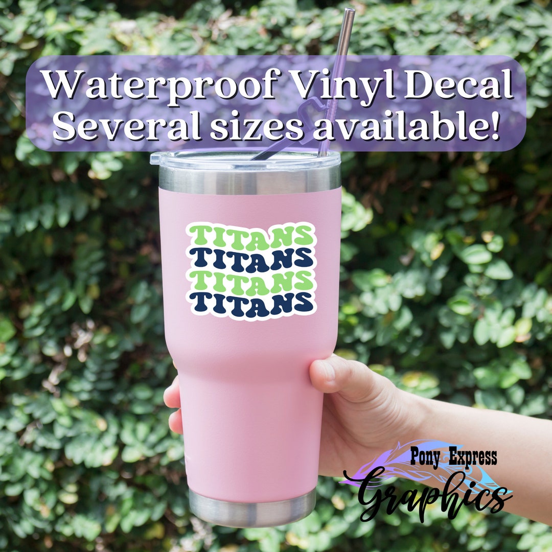 Retro School Spirit Decals, Personalized School Logo Sticker, Your ...