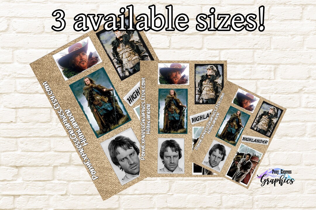 Highlander Show Stickers for Bullet Journaling and Scrapbooking, Card ...