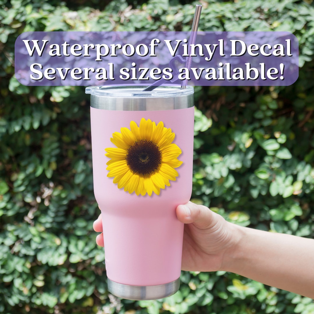 Realistic Sunflower Car Decal Sunflower Vinyl Decal Sticker - Etsy