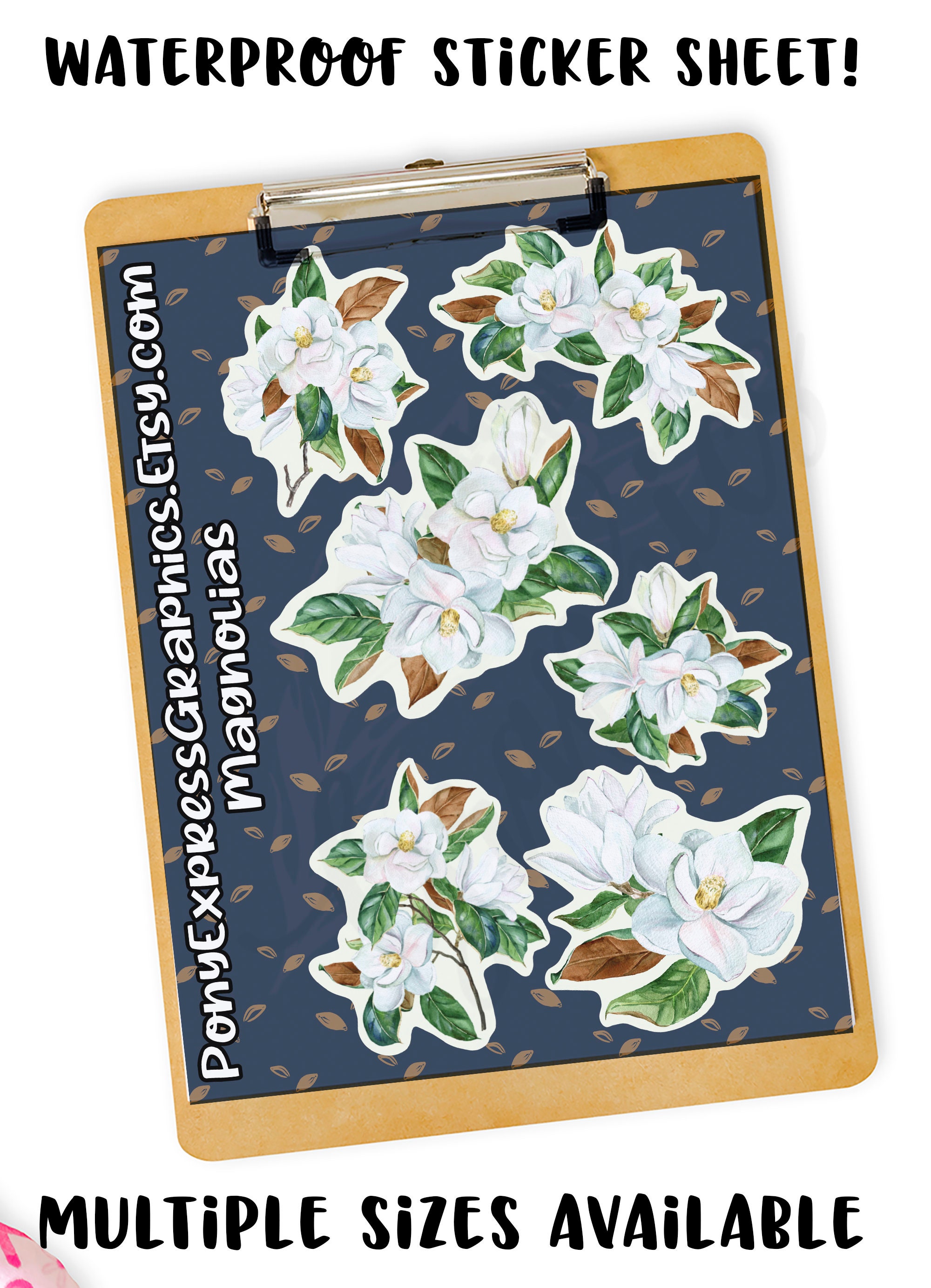 Magnolia Sticker Spring Sticker for Planner Journal Sticker | Etsy