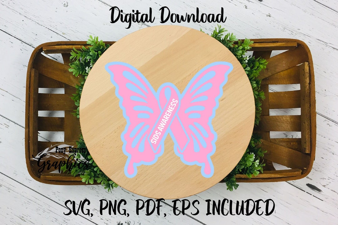 SIDS Awareness SVG, Infant Loss Clipart, Awareness Cut File ...