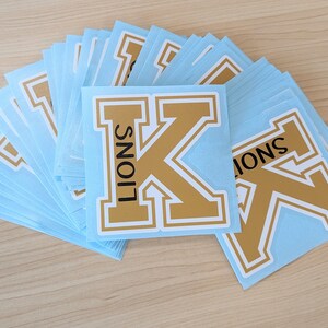 Bulk School Spirit Decals, Personalized School Logo Sticker Packs for ...
