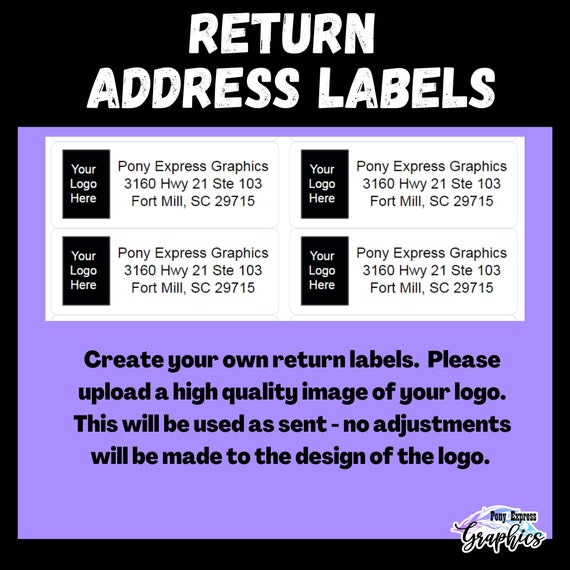 Personalized Return Address Label Sheets Return Address - Etsy