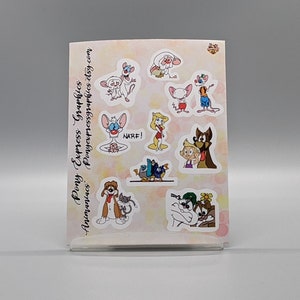 Animaniacs Sticker, Sticker Sheet Bundle Pack, Cartoon Stickers, Scrapbook Sticker, Cute ...