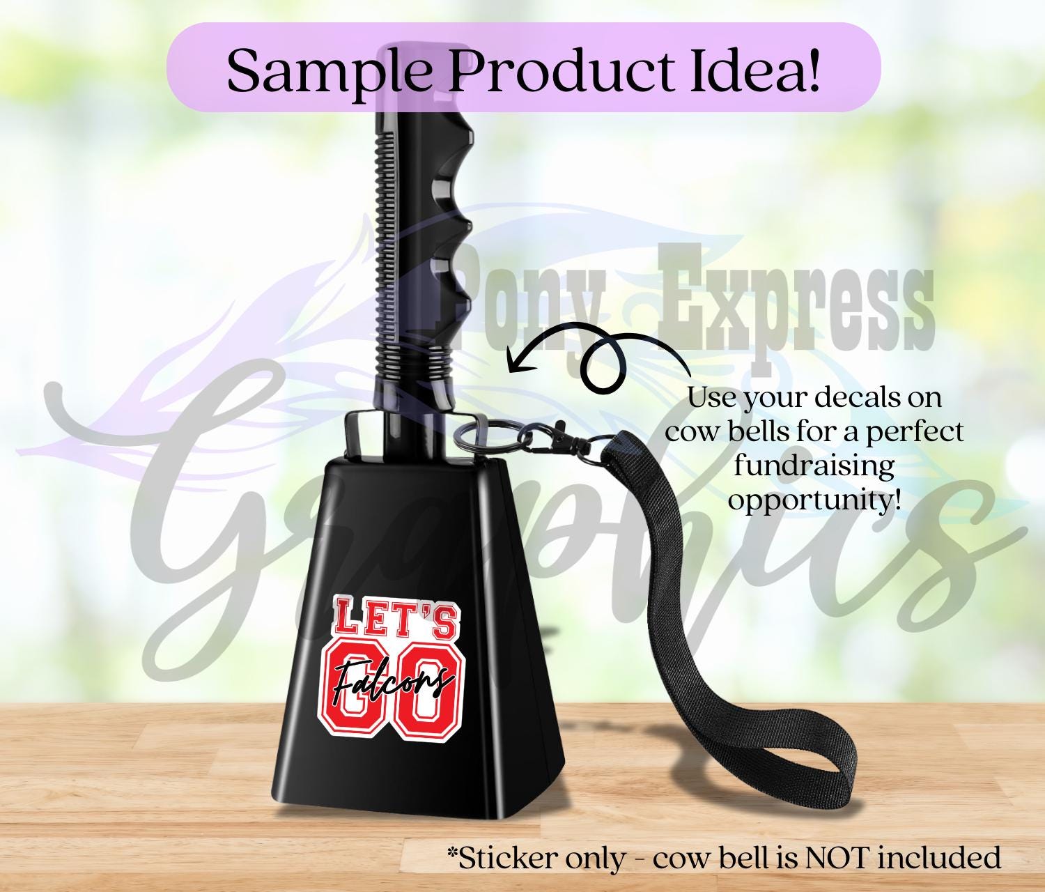 Custom 6 Pack of School Spirit Decals, Personalized School Logo Sticker ...