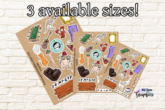 Friends Tv Show Stickers Friends Stickers for Planners and | Etsy