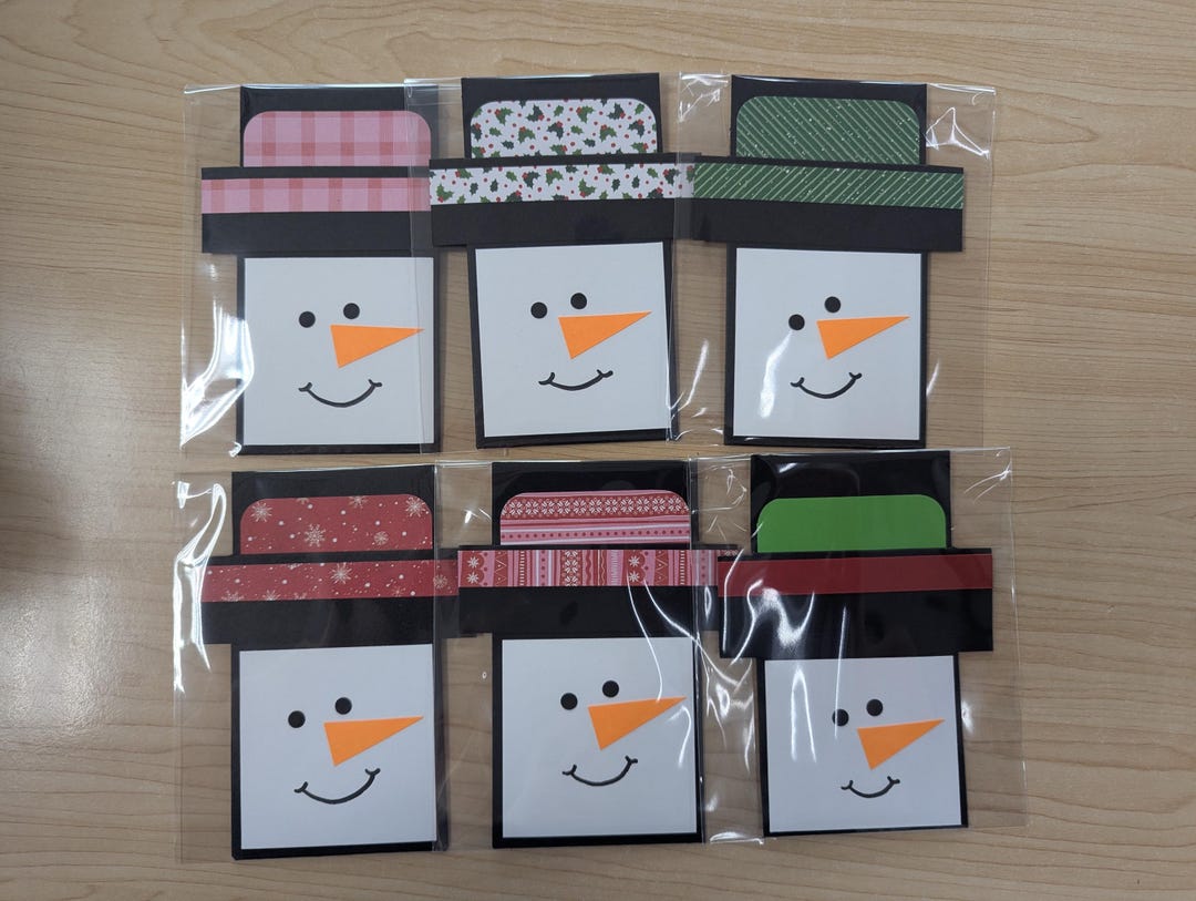 Snowman Gift Card Money Holder, Teacher Gift Sleeve, Last Minute ...