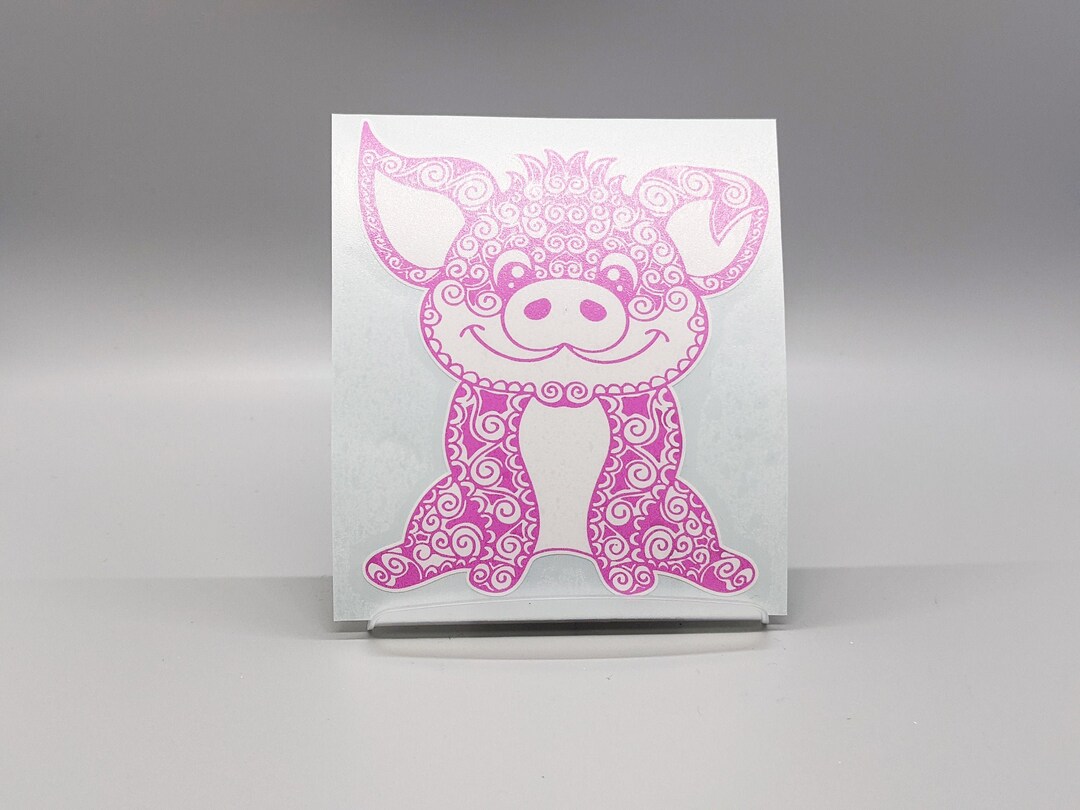 Pig Sticker for Car, Mandala Animal Sticker, Pig Gifts for Pig Lovers ...