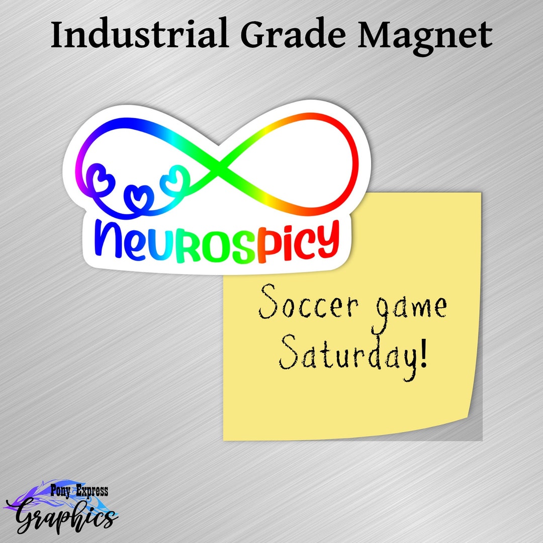 Neurospicy Autism Sunflower Car Magnet, Infinity Awareness Car ...