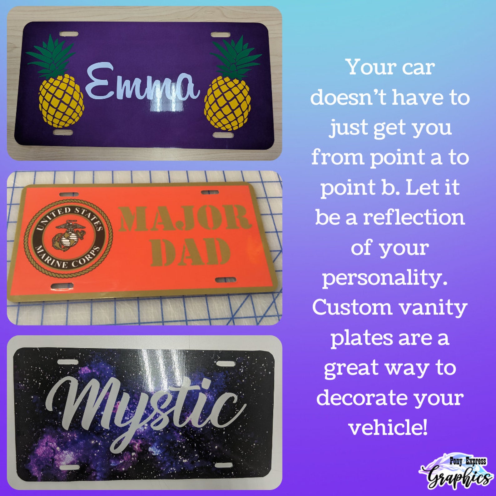 Police Wife License Plate, Thin Blue Line License Plate, Distressed ...